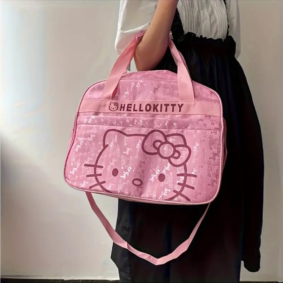 Hello Kitty | Bags | Pink Hello Kitty Travel Bag Pink Hello Kitty Purse ...